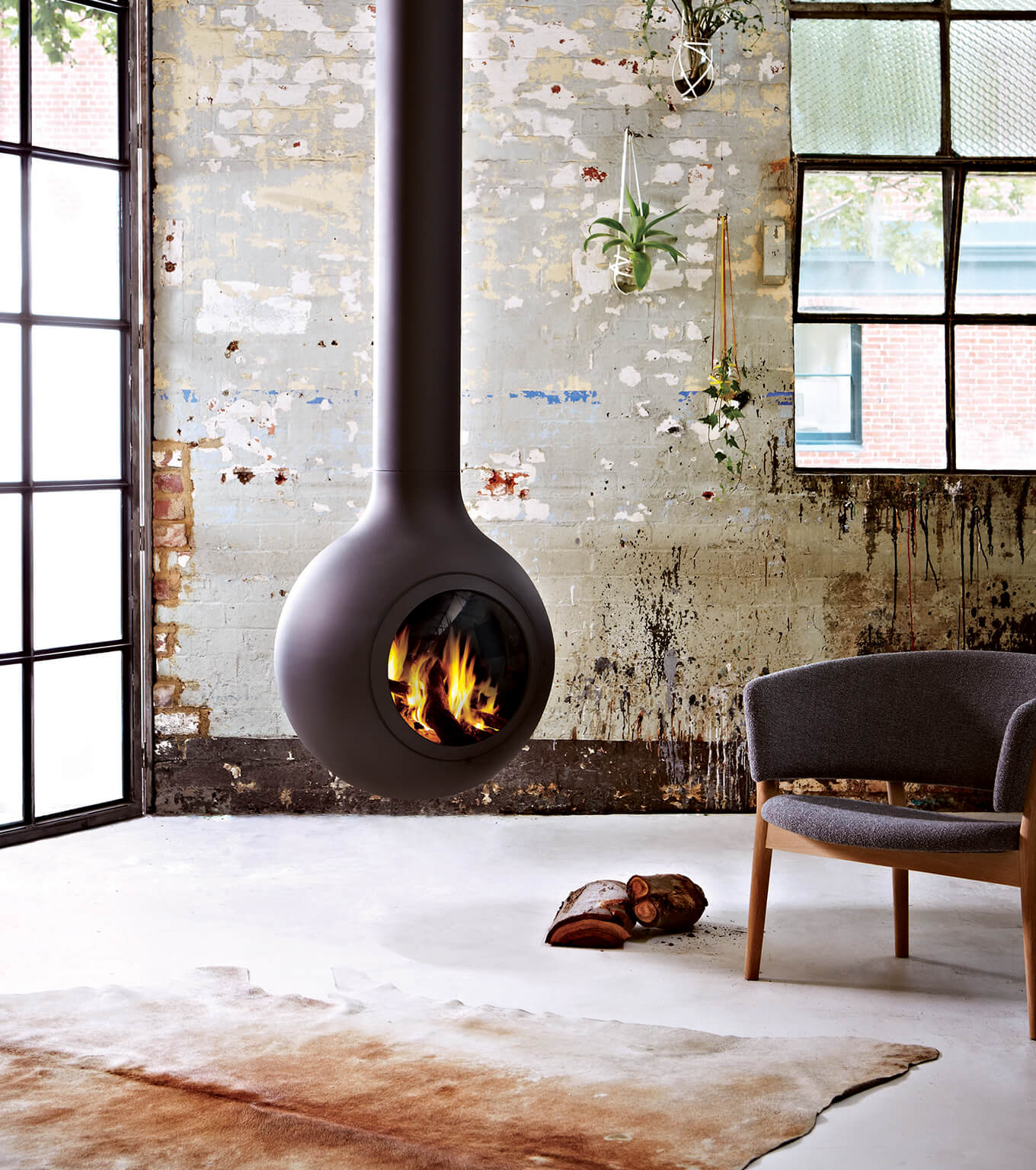 Focus Bathyscafocus Hublot Spherical Fireplace | Oblica