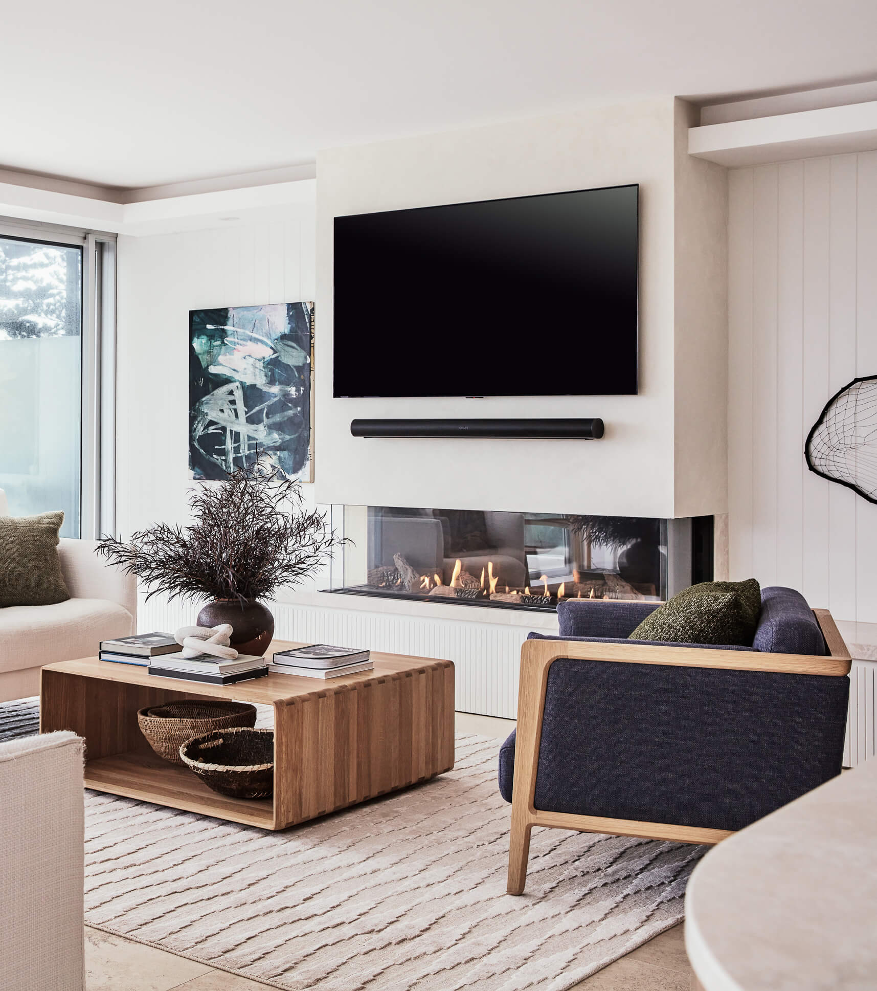 Ortal Three sided gas fireplaces | Oblica