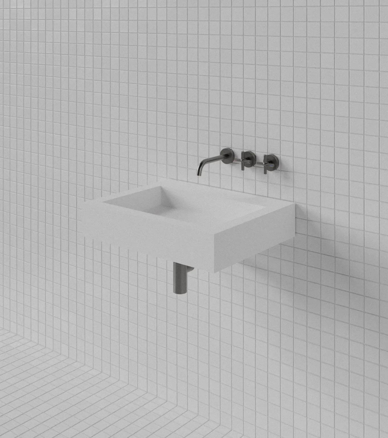 Kubo 600 Wall Basin | Oblica